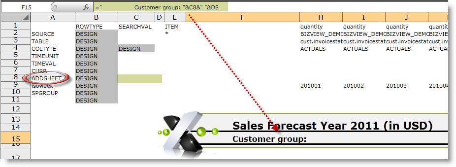 ADDSHEET (Col A) – Bizview v22