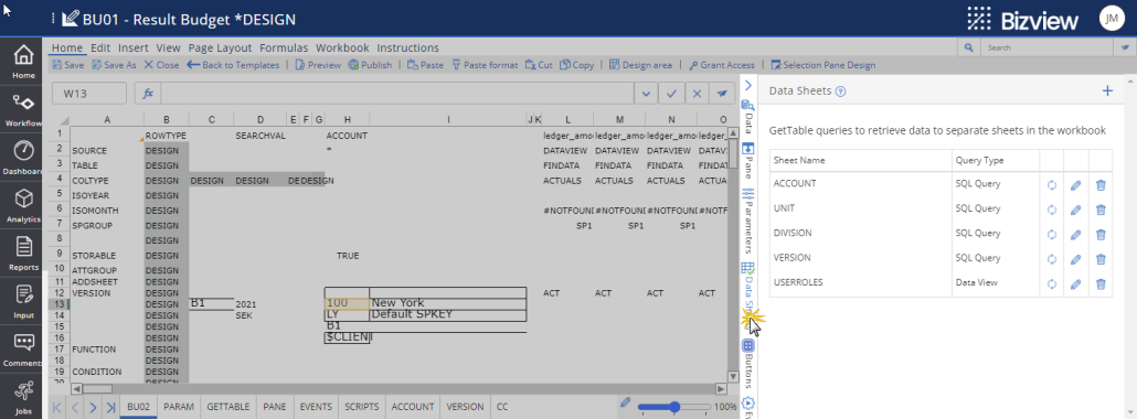 GETTABLE – Bizview v22