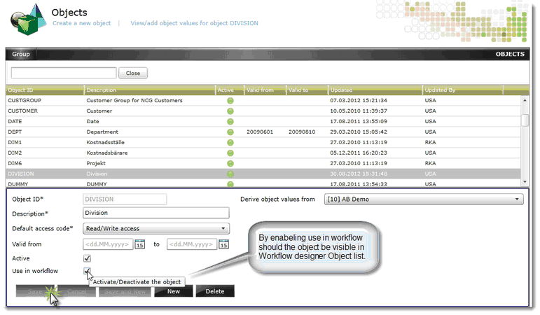 Object – Bizview v22