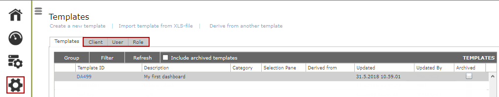 Dashboard Access – Bizview v22