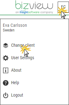 Changing Clients – Bizview v22