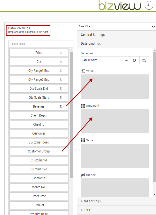Data Bindings - Chart – Bizview v22