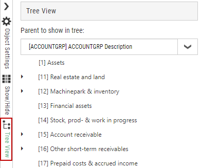 Tree View – Bizview v22