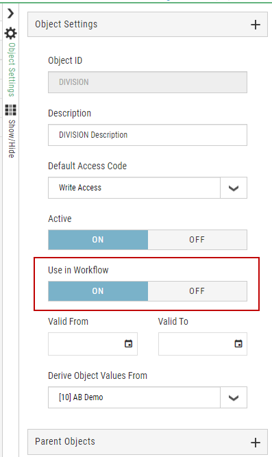Object – Bizview v22