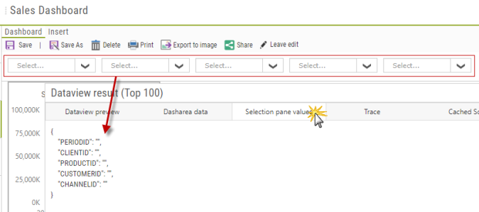 Selection Pane Filter – Bizview v22